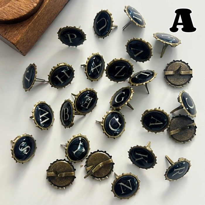 Basic Letters Paper Fasteners 26PCS – Soto Studios