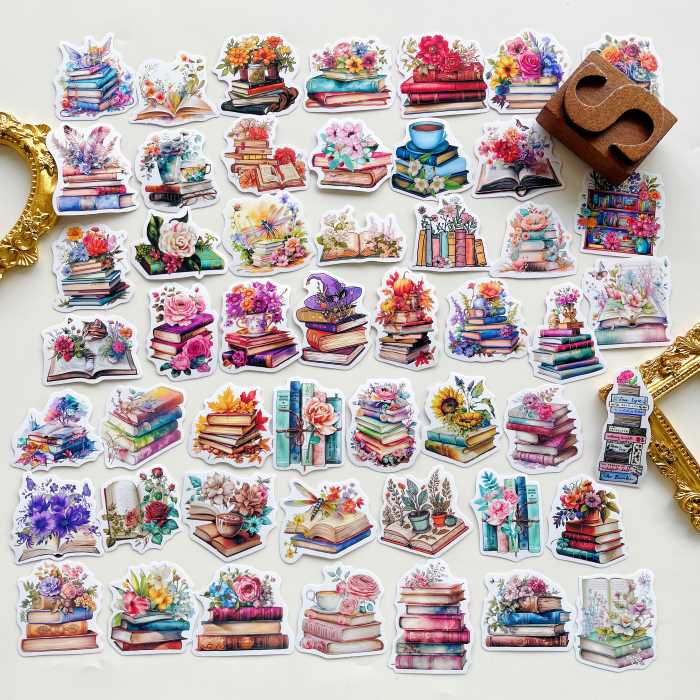 Botanical Book Sticker 50PCS – Soto Studios