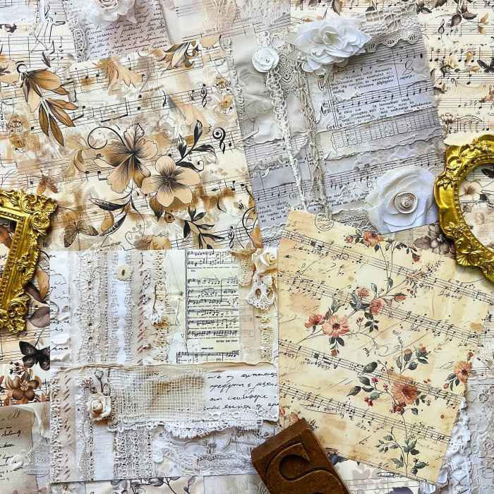 Botanical Melody Collage Paper 24 Sheets – Soto Studios