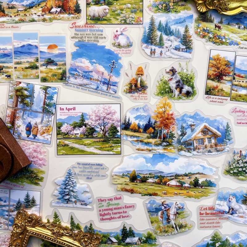 Endless Grasslands Sticker 60PCS – Soto Studios