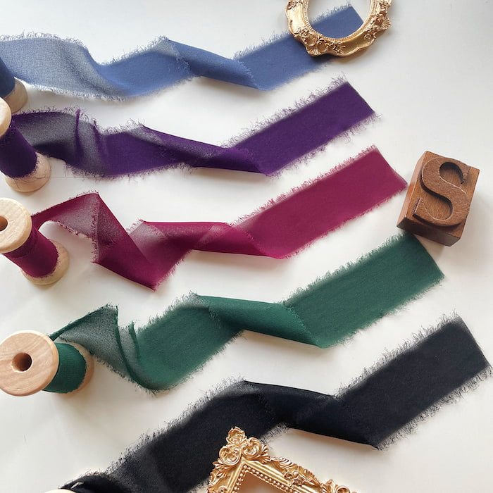 Frayed Edge Chiffon Ribbon Set #4 – Soto Studios