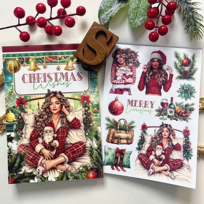 Christmas Wishes Sticker Book 20Sheets – Soto Studios
